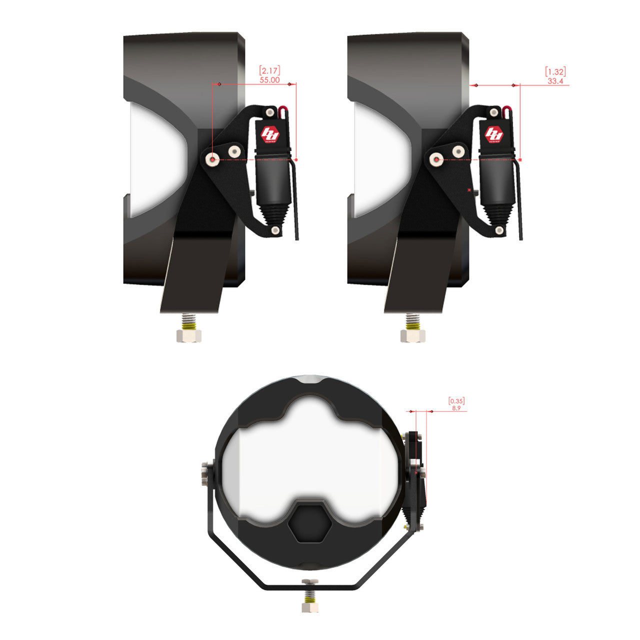 Reflex Light Actuator Kit- LP4/LP6/LP9/XL-M Housing - Universal ...