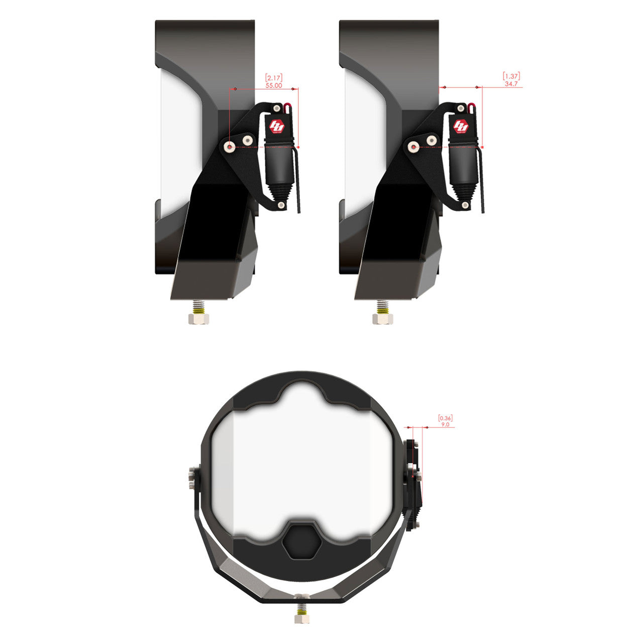 Reflex Light Actuator Kit- LP4/LP6/LP9/XL-M Housing - Universal ...