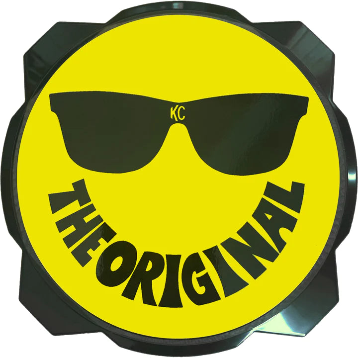6" PRO6 GRAVITY® LIGHT COVER - SMILEY FACE YELLOW / BLACK KC LOGO ...